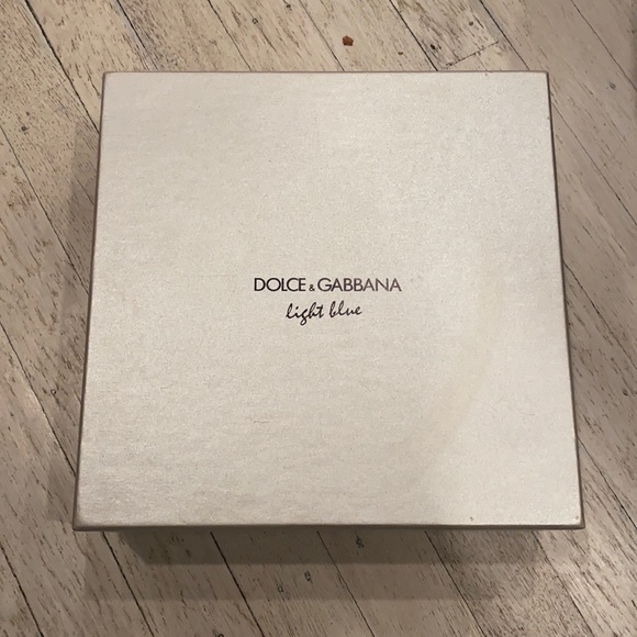 Dolce & Gabbana | Other | Dolce Gabbana Light Blue Grey Box 10in | Poshmark